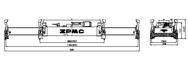 ZPMC Single-lift spreader (movable flipper) – Eu Jin Sdn Bhd
