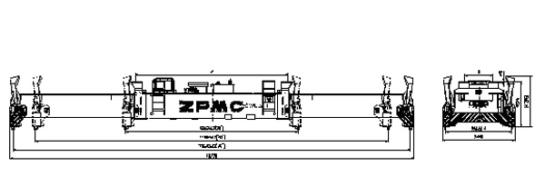 ZPMC Single-lift spreader ( Heavy-duty, Movable flipper) – Eu Jin Sdn Bhd